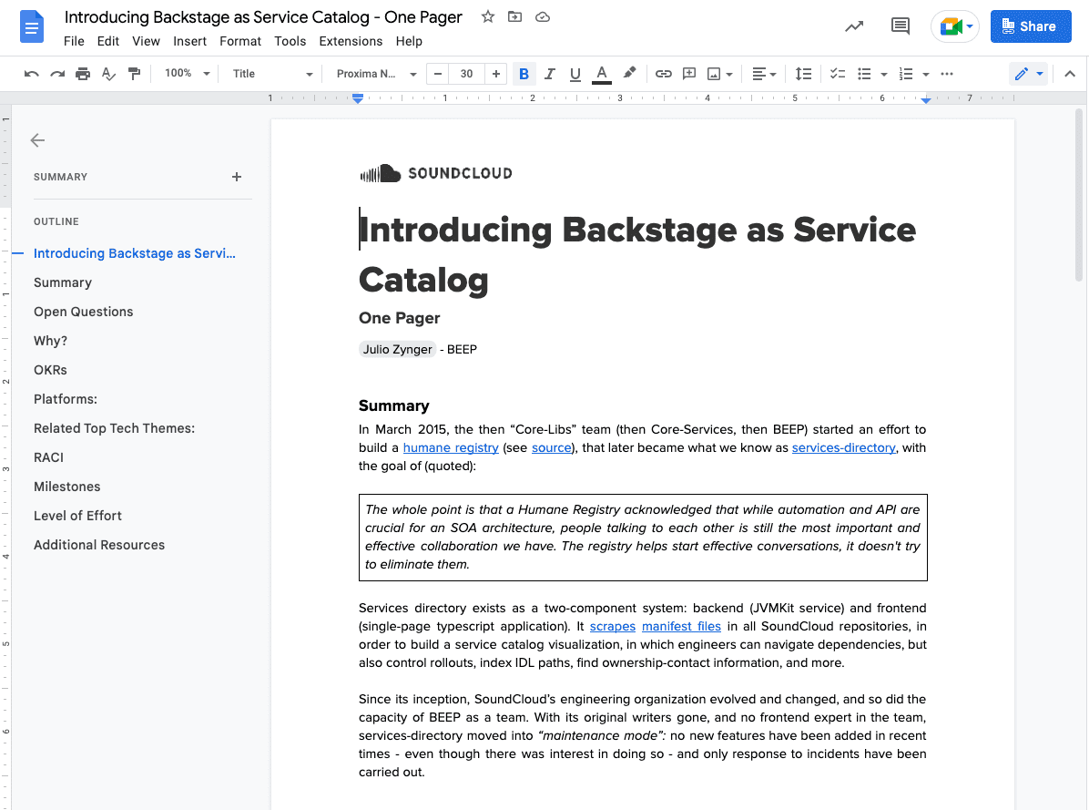 SoundCloud Echo: Next-Level Humane Registry with Backstage | SoundCloud ...